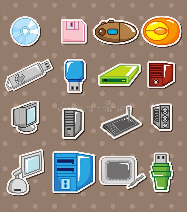 Cartoon Medieval People Stickers Stock Vector - Illustration of barmaid ...