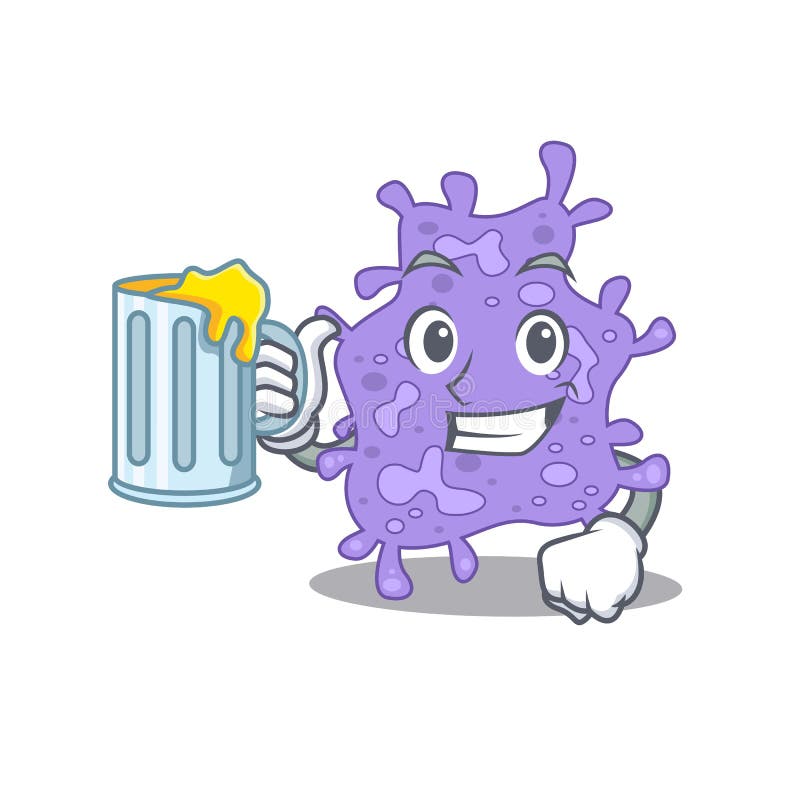 Staphylococcus Aureus in Doctor Cartoon Character with Tools Stock ...