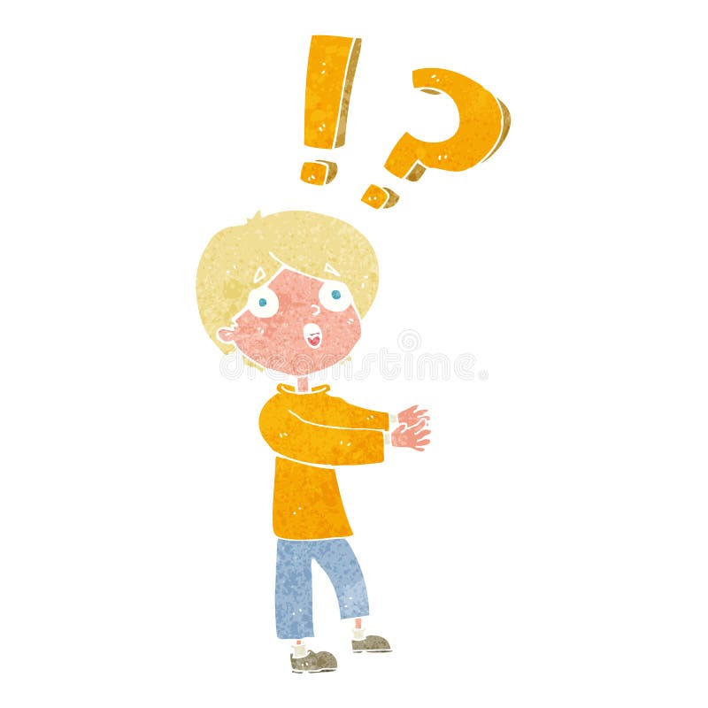 Cartoon Confused Middle Aged Man Stock Illustration - Illustration of ...