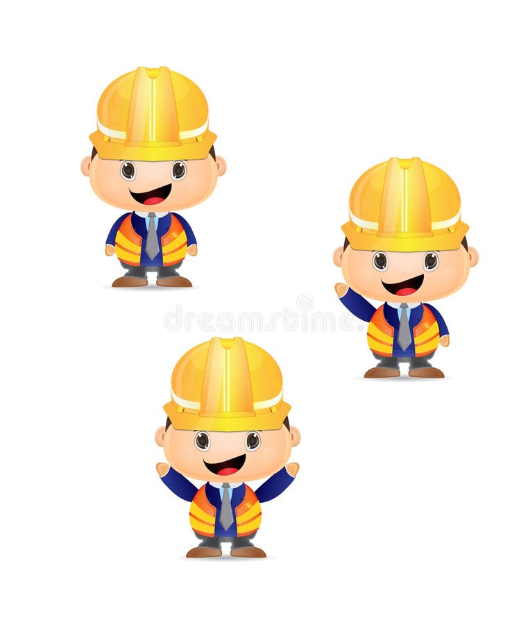 Cartoon construction man stock vector. Illustration of designer - 57308841