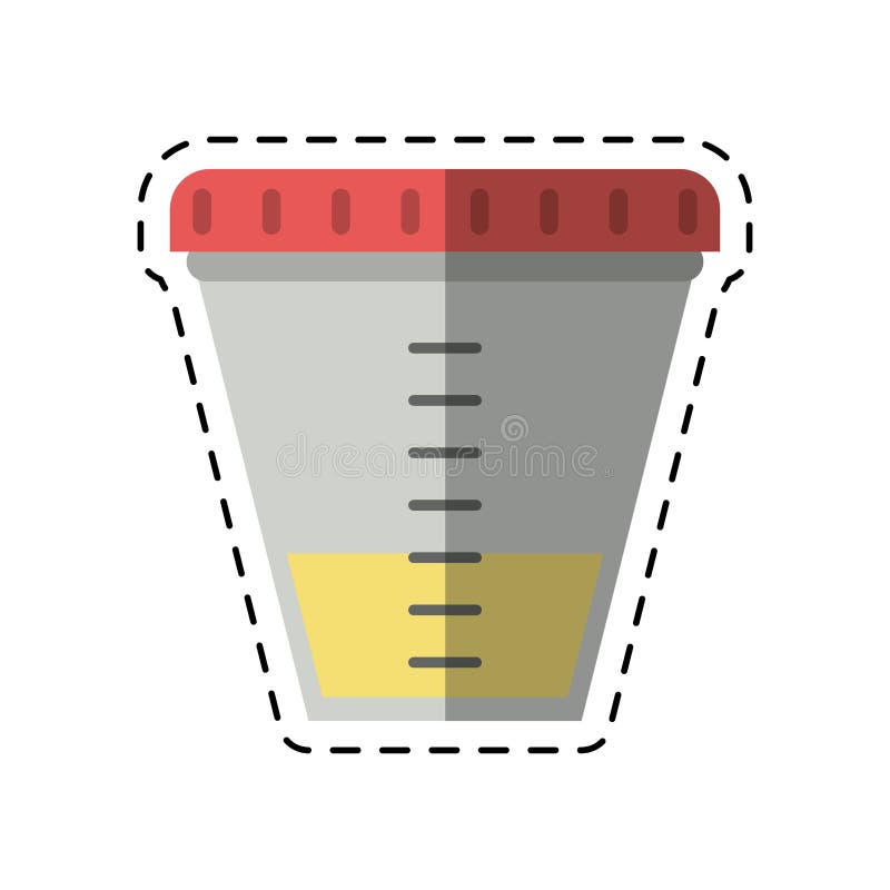 Cartoon Container Sample Laboratory Icon Stock Vector - Illustration of ...