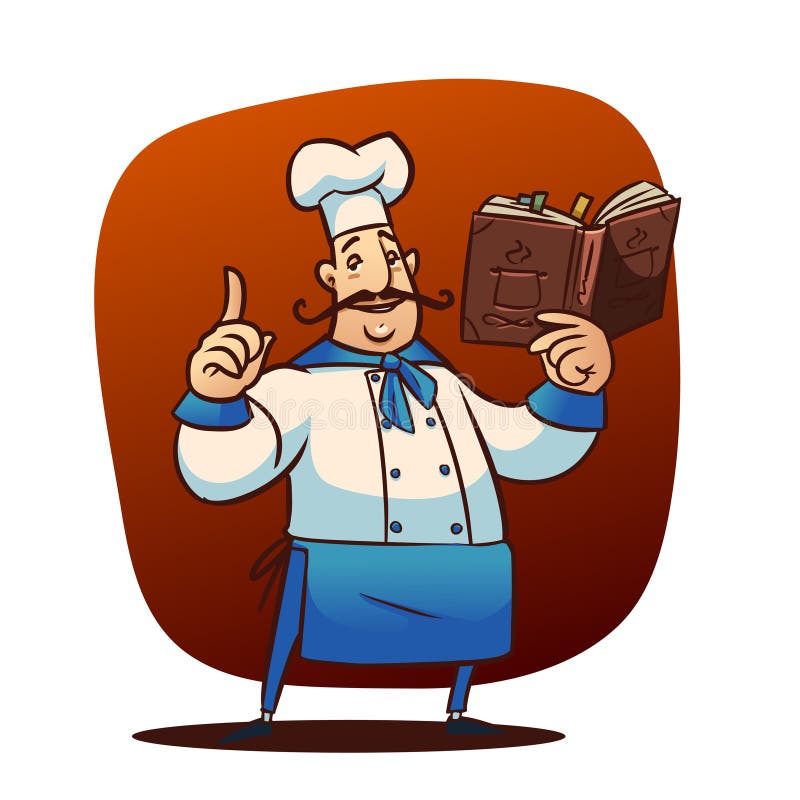 Cartoon cook character stock vector. Illustration of gourmet - 54066827