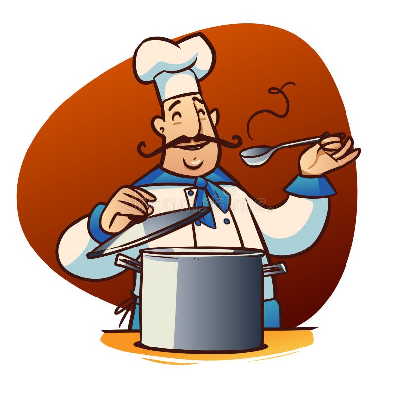 Cartoon cook character stock vector. Illustration of cook - 54066565