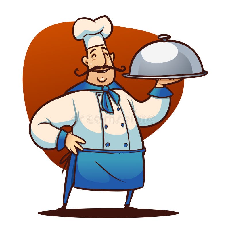 Cartoon cook character stock vector. Illustration of cooking - 54066421