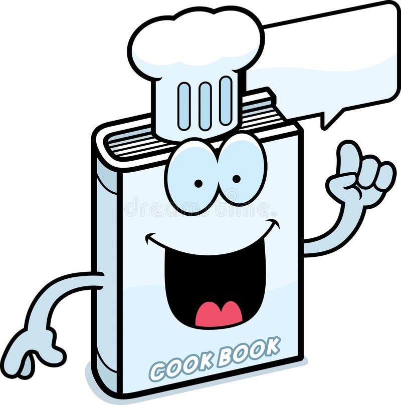 Cartoon Cookbook Talking stock vector. Illustration of graphic - 47815830