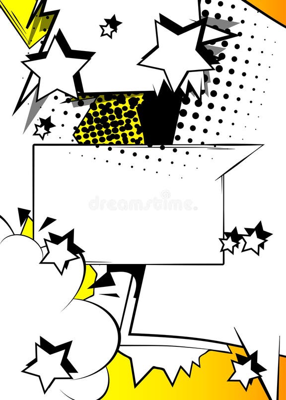Cartoon Cool Backgrounds, Comic Book Backdrop. Retro Vector Comics Pop ...