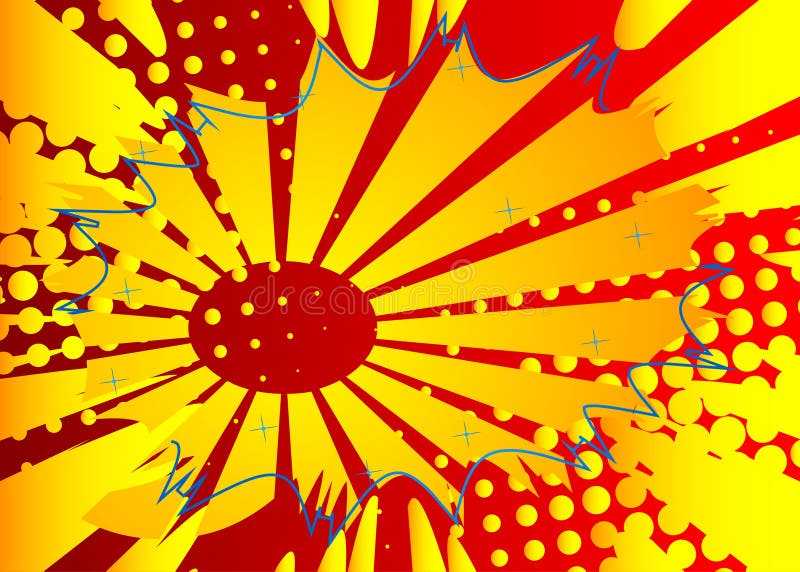 Cartoon Cool Backgrounds, Comic Book Backdrop. Retro Vector Comics Pop ...