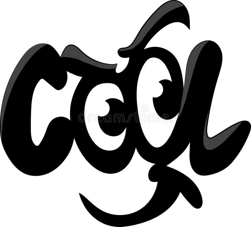 Cartoon Cool Text Effect Vector Illustration Stock Vector ...