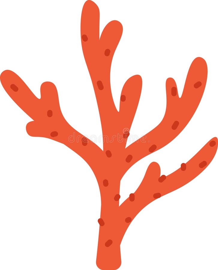Cartoon Coral Plant stock vector. Illustration of underwater - 365076787