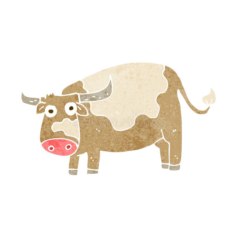 Cartoon cow stock illustration. Illustration of hand - 38132912