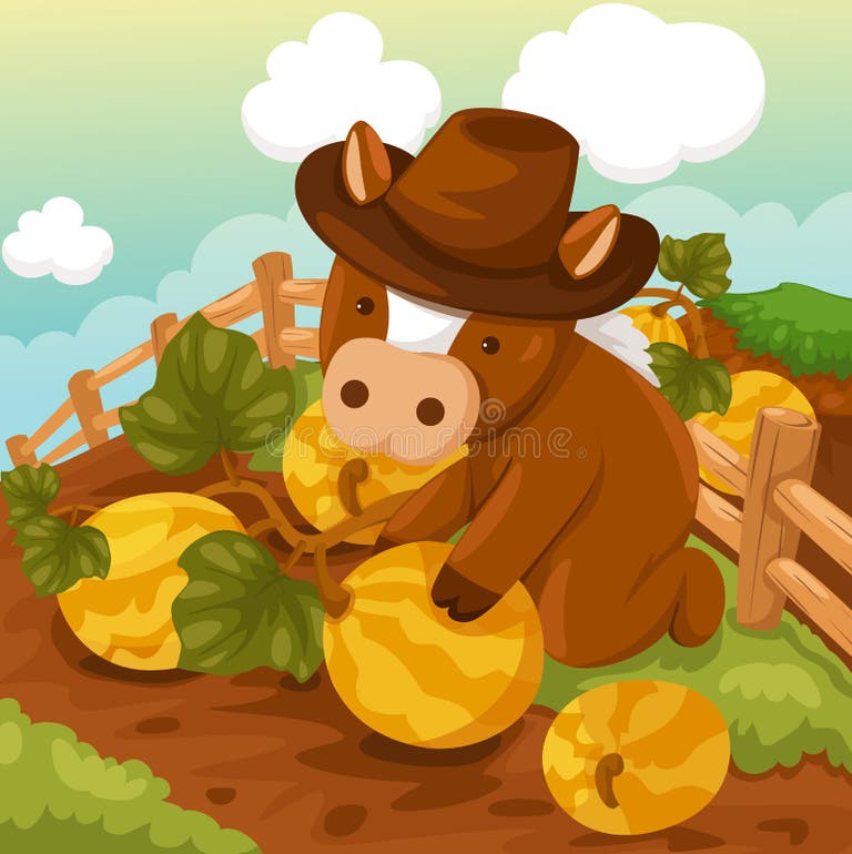 Cartoon Cow Farm Sitting Stock Illustrations – 978 Cartoon Cow Farm ...