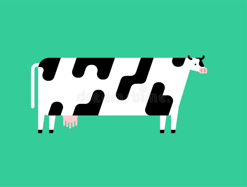 Cartoon Cow Isolated. Animal Beef Vector Illustration Stock Vector ...