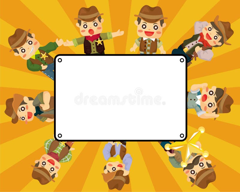 Cowboy Ranch Border Stock Illustrations – 346 Cowboy Ranch Border Stock ...