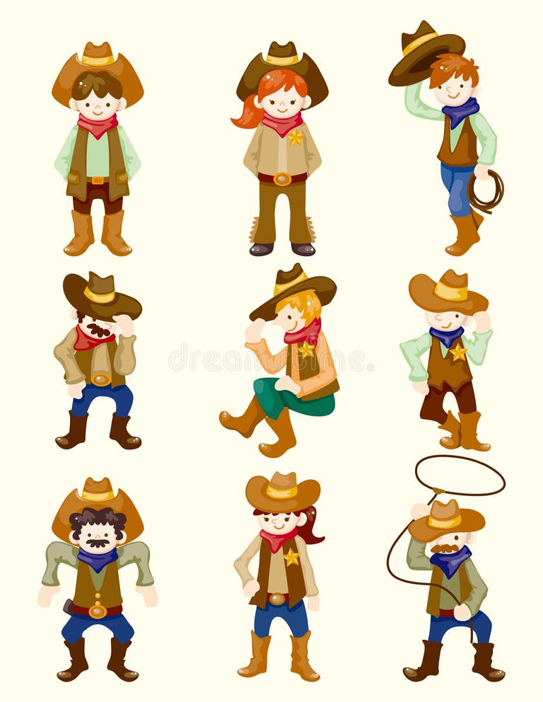 Adorable Cartoon Cowboy Stock Illustrations – 1,357 Adorable Cartoon ...