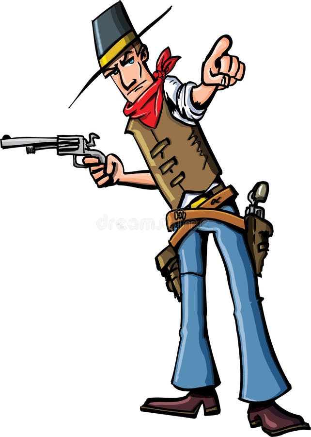 Old cowboy stock vector. Illustration of cartoon, cowboy - 5638694