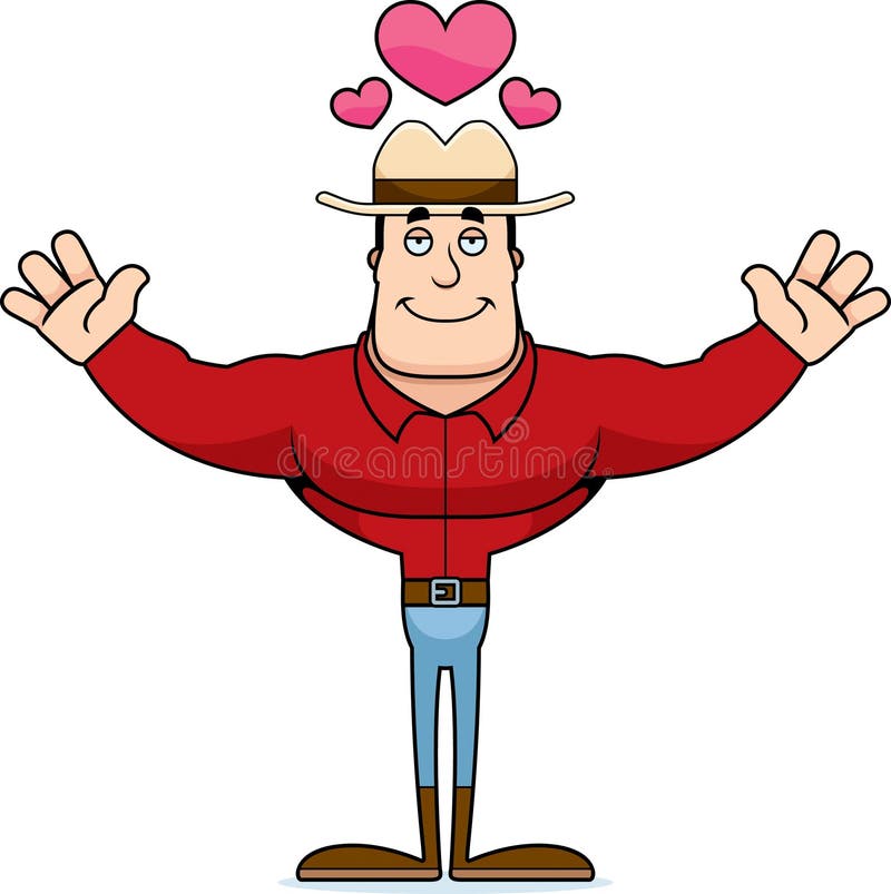 Cartoon Cowboy Couple stock vector. Illustration of relationship - 51085385