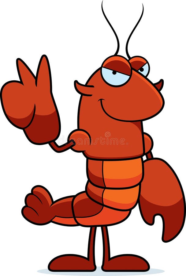 Free Clipart Cartoon Party Crawfish