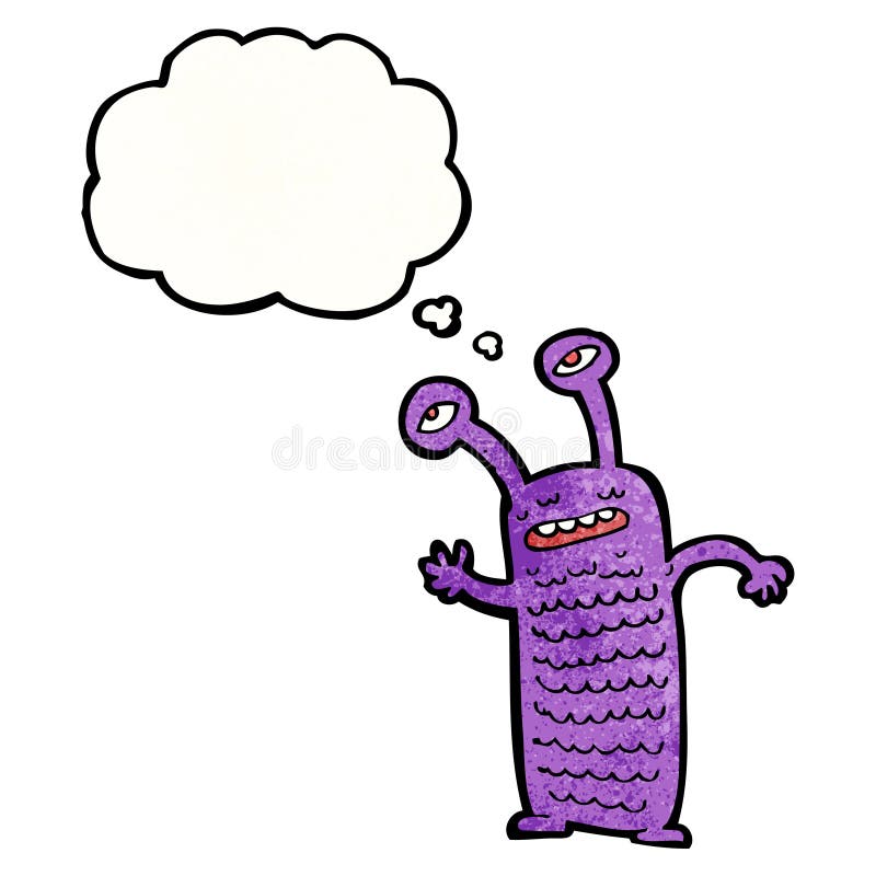 Crazy Alien Cartoon Character Stock Vector - Illustration of speaking ...