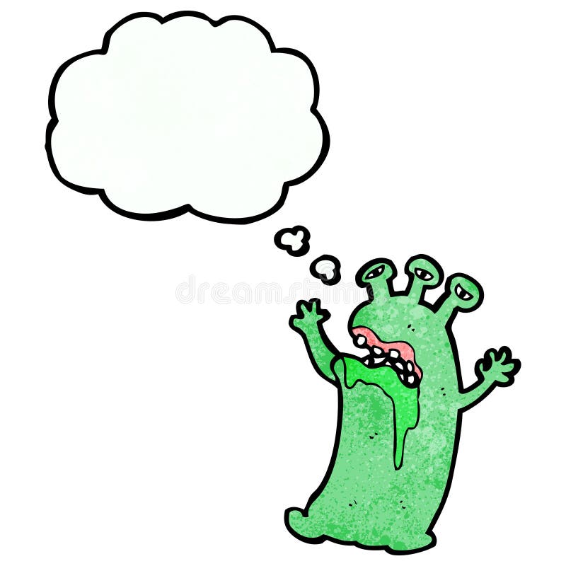 Cartoon crazy alien stock illustration. Illustration of cloud - 38050035