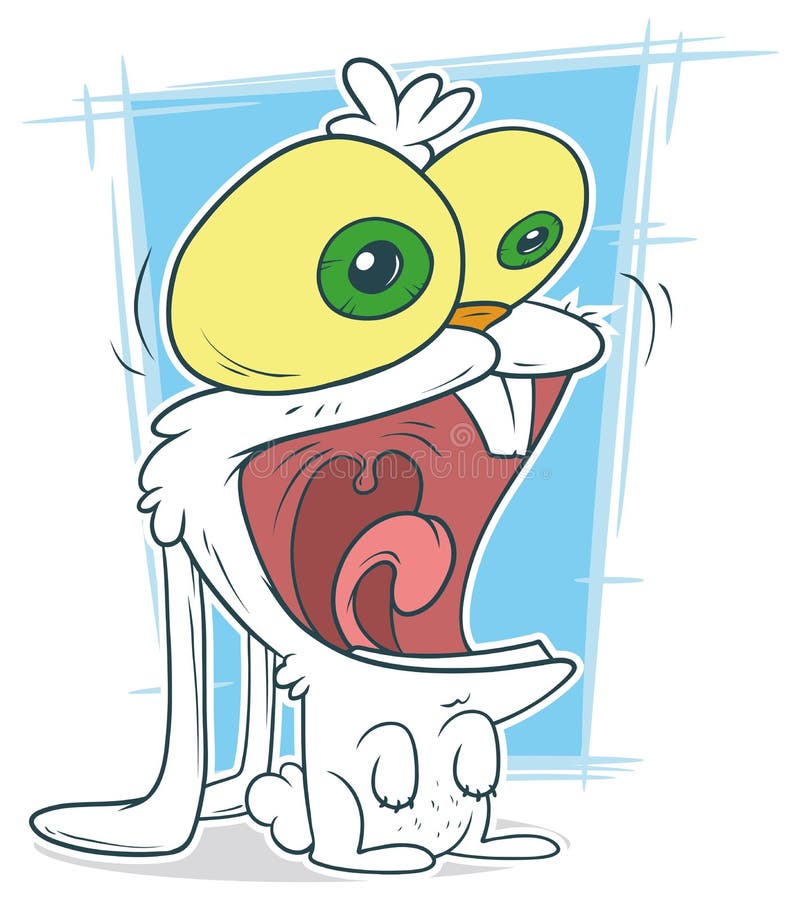 Crazy rabbit stock vector. Illustration of cute, little - 17273134