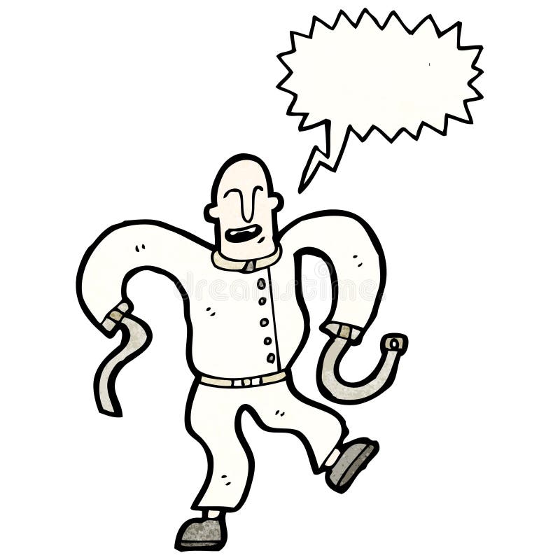 Cartoon crazy madman stock vector. Illustration of textured - 38032811