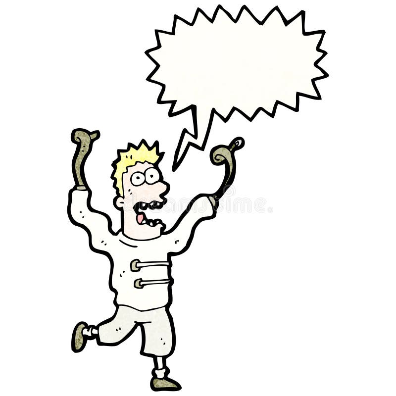 Person In Straight Jacket Cartoon