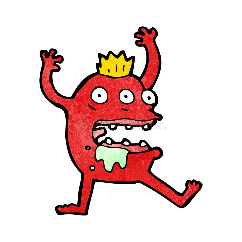 Cartoon crazy monster stock vector. Illustration of scary - 38070112