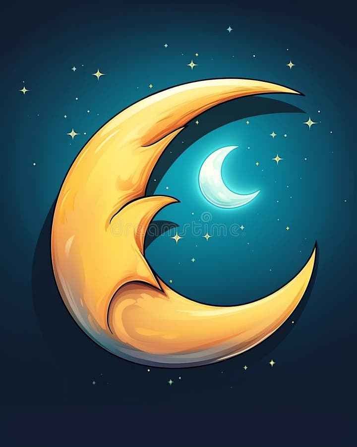 Moon Crescent Ocean Stock Illustrations – 937 Moon Crescent Ocean Stock ...