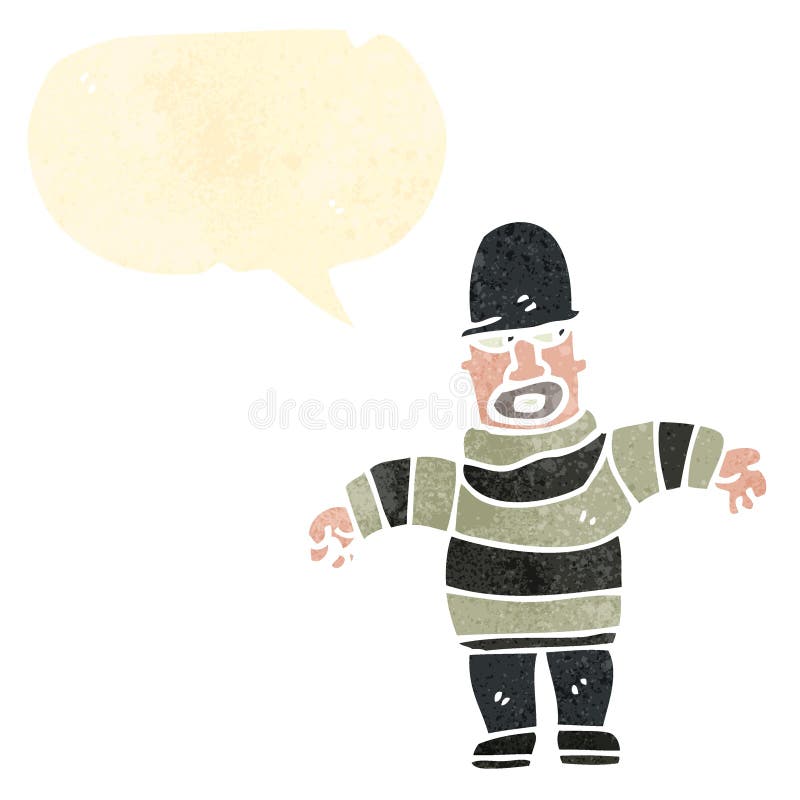 Cartoon criminal stock vector. Illustration of character - 37579329