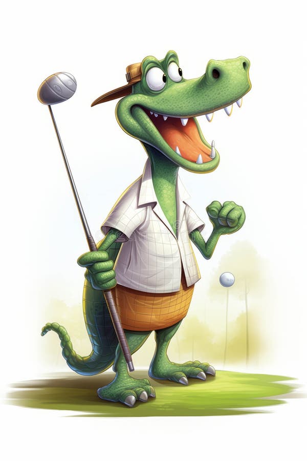 Crocodile Golfing Stock Illustrations – 3 Crocodile Golfing Stock ...
