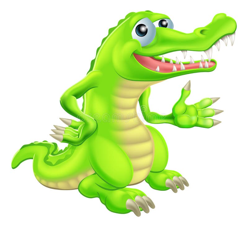 Crocodile cartoon stock vector. Illustration of sketch - 34607912