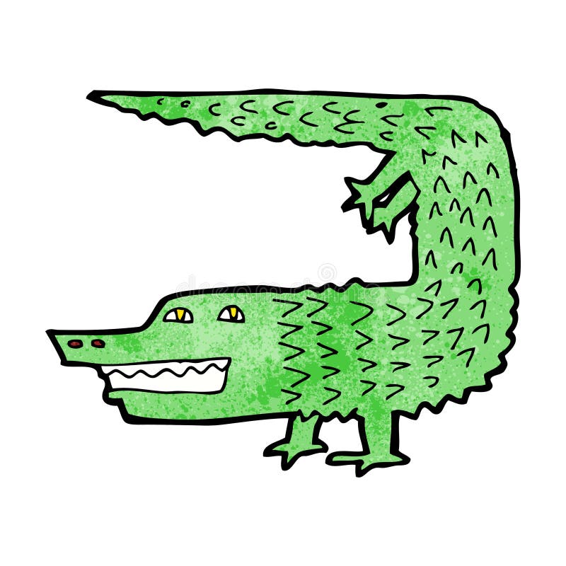 Cartoon crocodile stock vector. Illustration of simple - 38002089