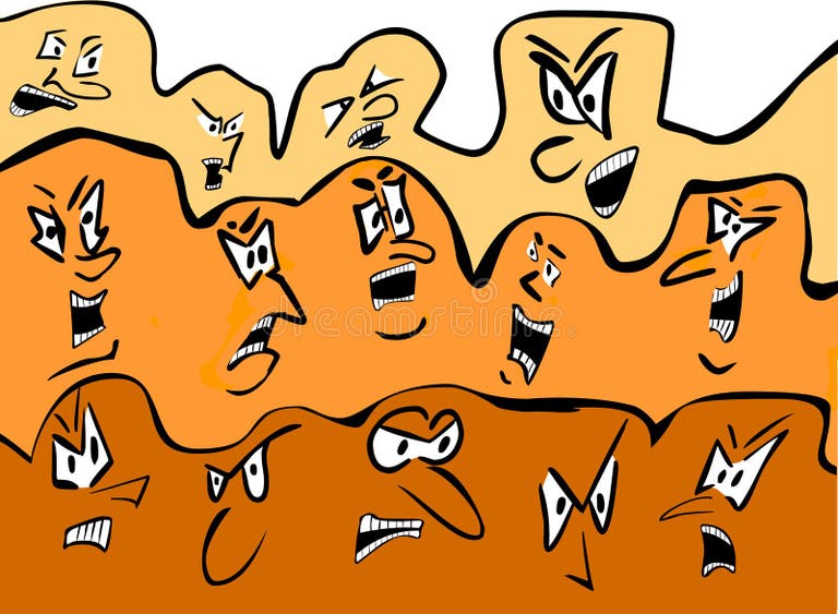 Cartoon Group Shout Stock Illustrations – 959 Cartoon Group Shout Stock ...