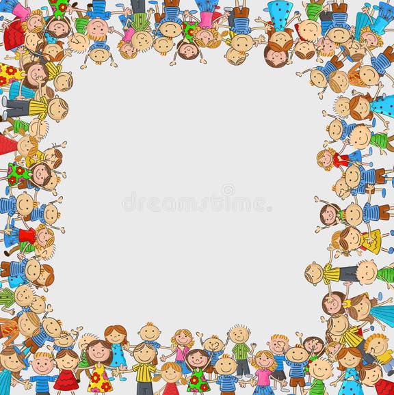 Cartoon Children Crowd Stock Illustrations – 3,747 Cartoon Children ...
