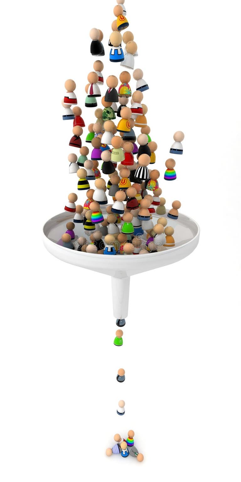 Funnel Person Stock Illustrations – 1,358 Funnel Person Stock ...