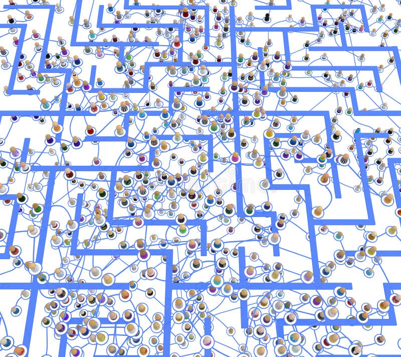 Cartoon Complex Crowd System Stock Illustrations – 193 Cartoon Complex ...