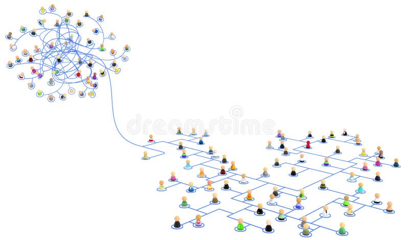 Cartoon Crowd Link Path Tangled Stock Illustrations – 1 Cartoon Crowd ...