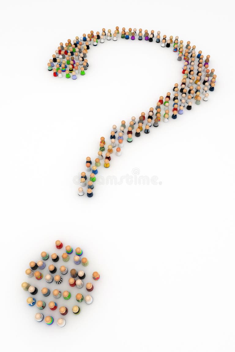 Question Mark Crowd Stock Illustrations – 600 Question Mark Crowd Stock ...
