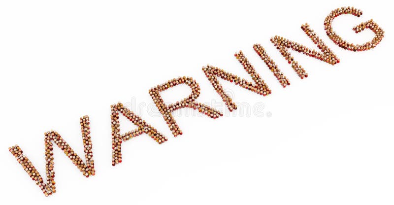 Cartoon Crowd, Warning Red stock illustration. Illustration of group ...