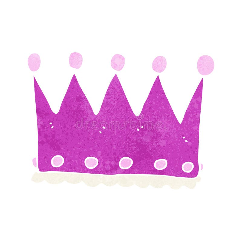 Cartoon crown stock image. Image of cute, drawn, cheerful - 257482517
