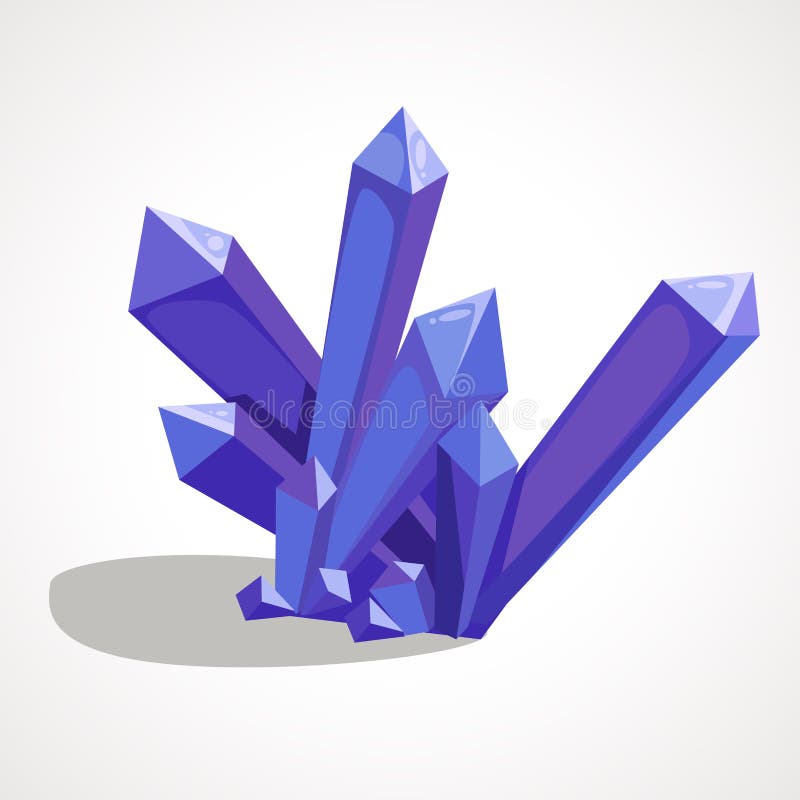 Cartoon crystal gemstone stock vector. Illustration of bright - 112674474