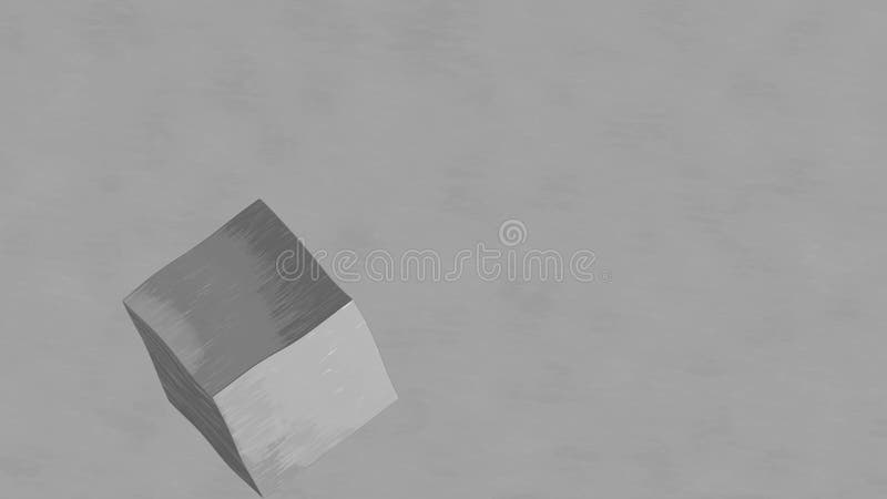 Cartoon cube spinning stock video. Video of element - 234067323