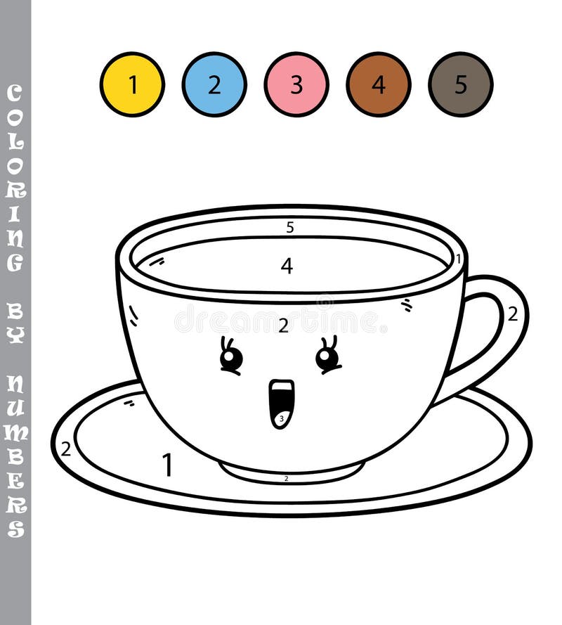 Numbers cup stock vector. Illustration of breakfast, traditional - 42149289