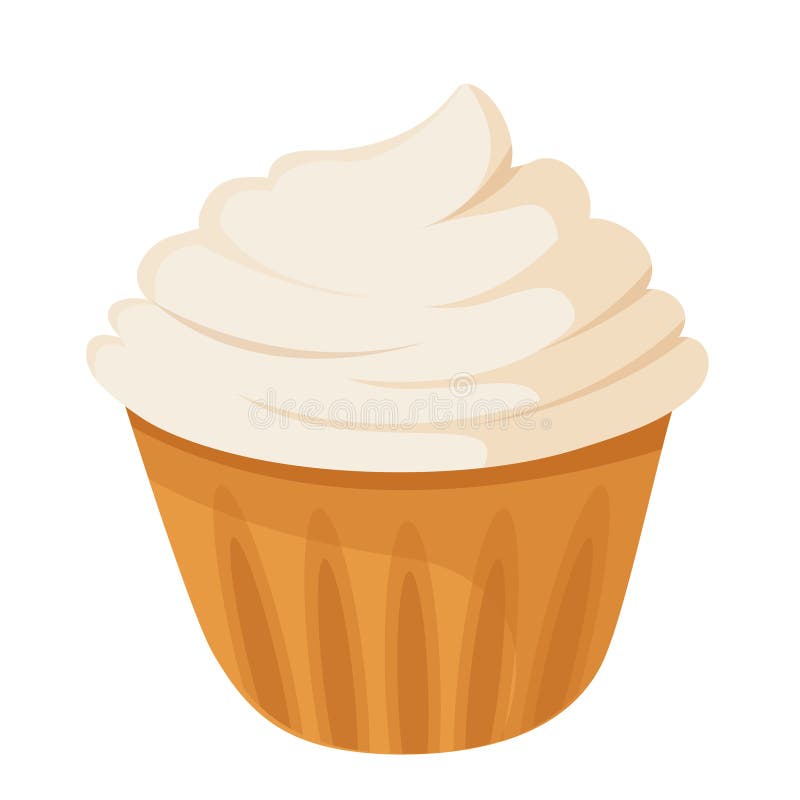 Cartoon cupcake icon stock vector. Illustration of confectionery ...