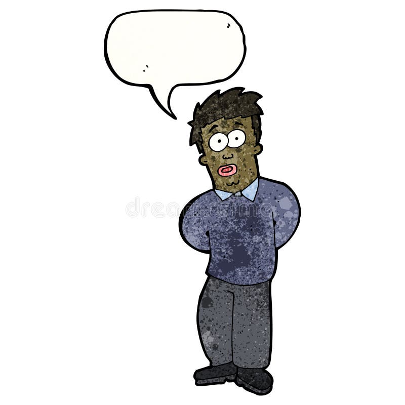 Cartoon curious man stock vector. Illustration of character - 38052541