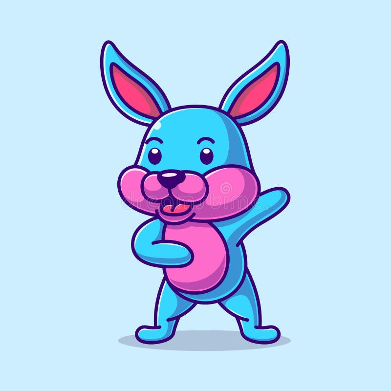 Cartoon cute bunny stock illustration. Illustration of farm - 209070415