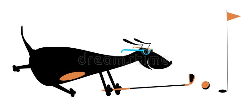 Dog Playing Golf Stock Illustrations – 74 Dog Playing Golf Stock ...