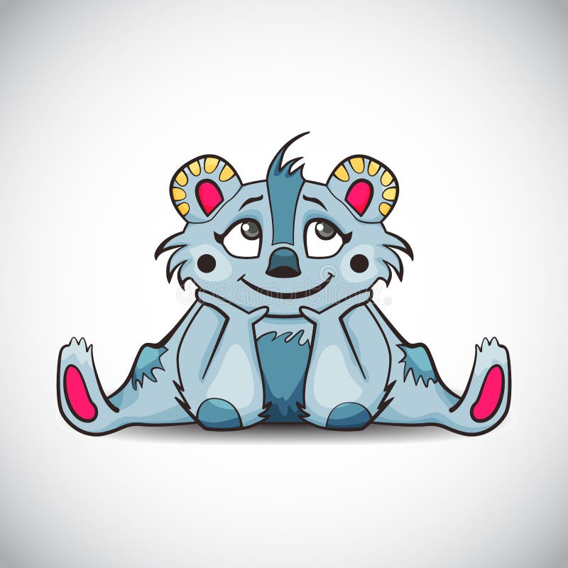 Cartoon of Cute Fantasy Animal Stock Vector - Illustration of cute ...