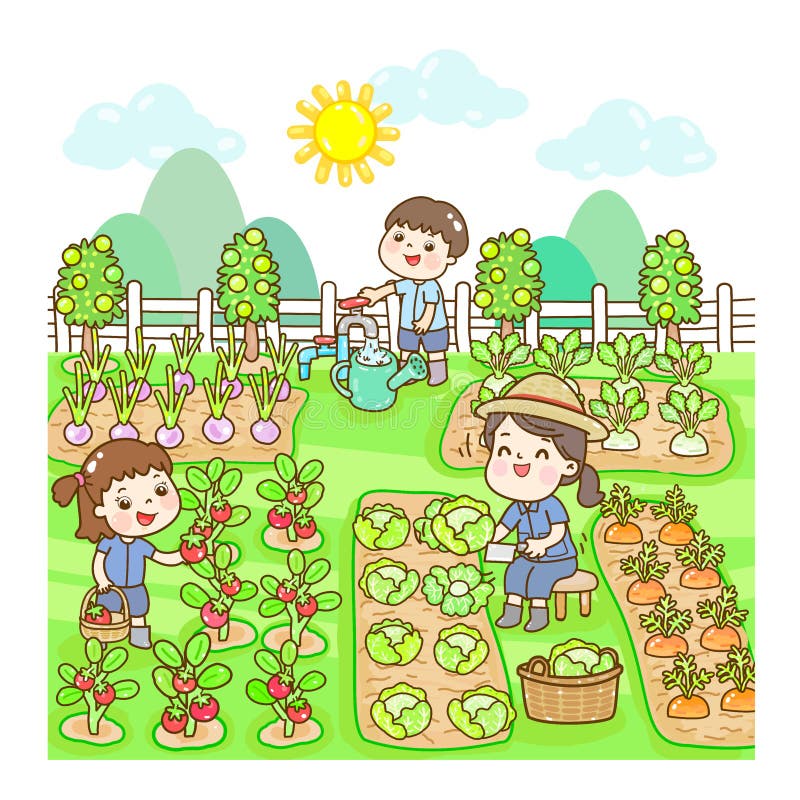 Integrated Farming System Vector on Background. Stock Illustration ...