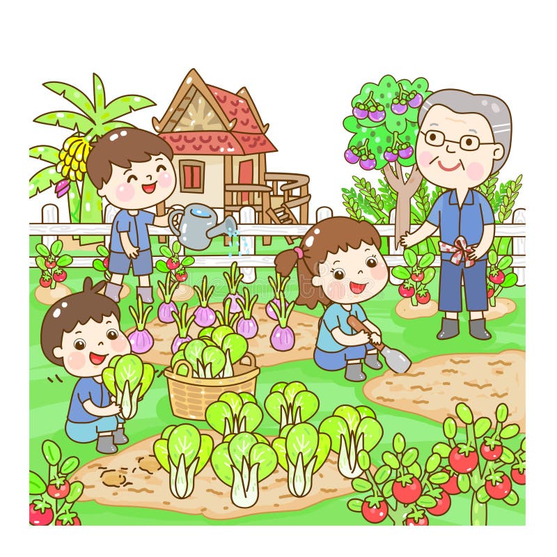 Integrated Farming System Vector on Background. Stock Illustration ...